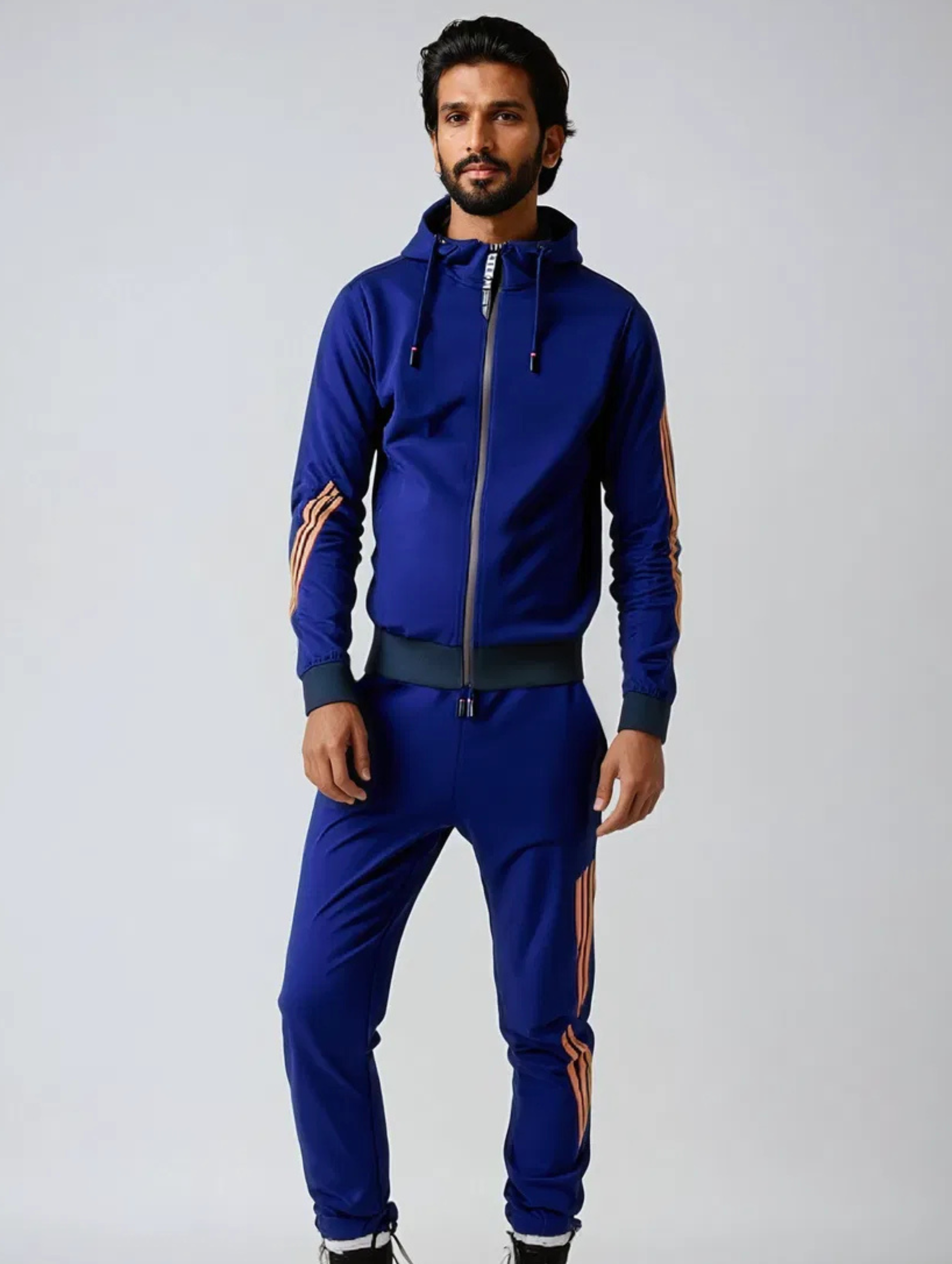 Men's Two-Piece Tracksuit - Stylish Zip-Up Sporty – ELVORIA UK